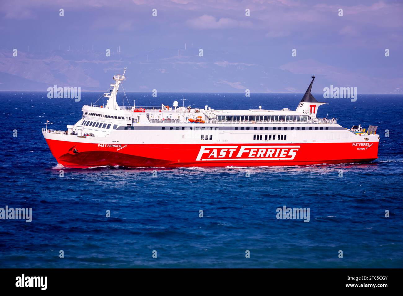 Fast Ferries, Greece Stock Photo - Alamy