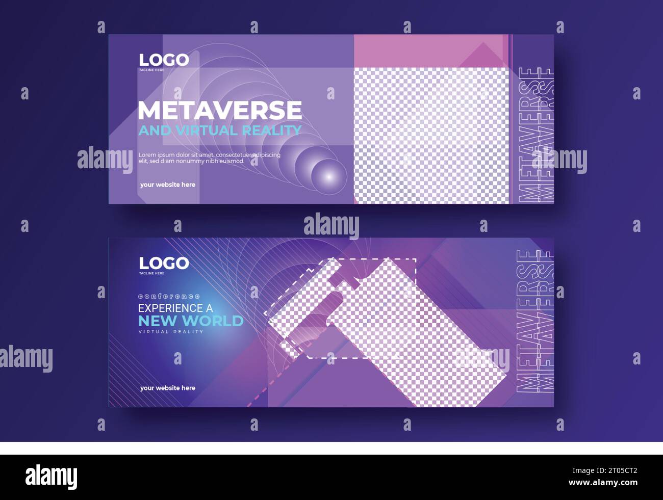 horizontal vertical abstract light effect with gradient virtual reality ...