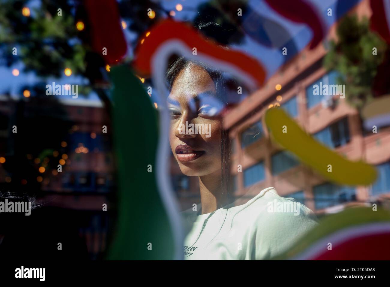 The singer Nia poses after an interview for Europa Press for the ...