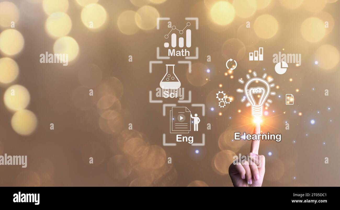 Concept of e-Learning, a learning management system through a network ...