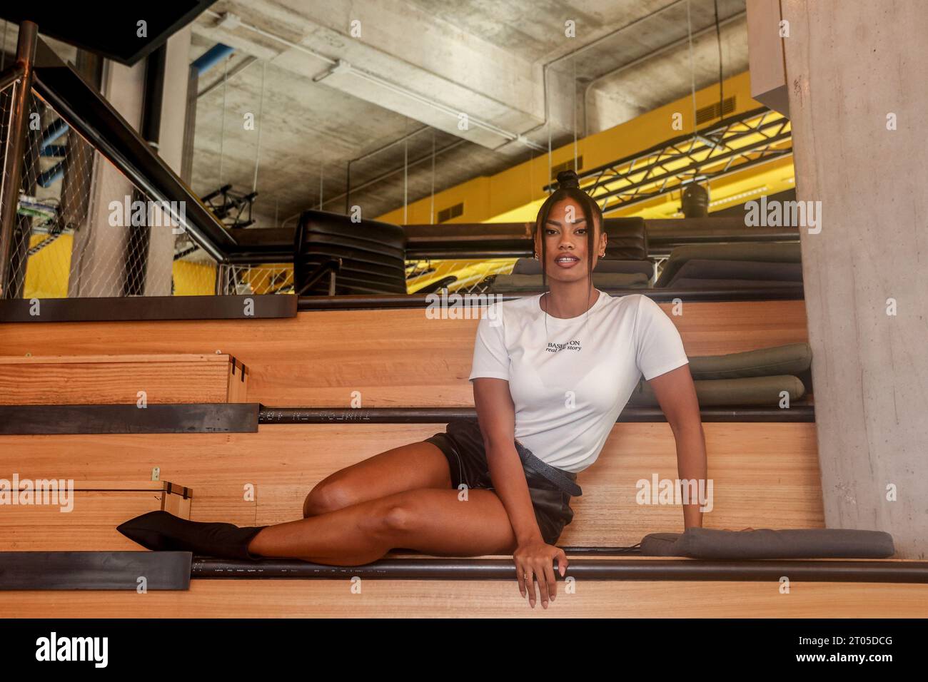 The singer Nia poses after an interview for Europa Press for the ...