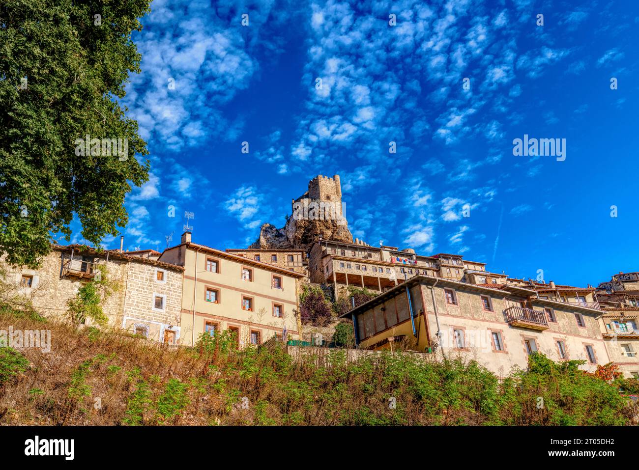 Frias castle Spain in colourful hdr the most beautiful Spanish village ...