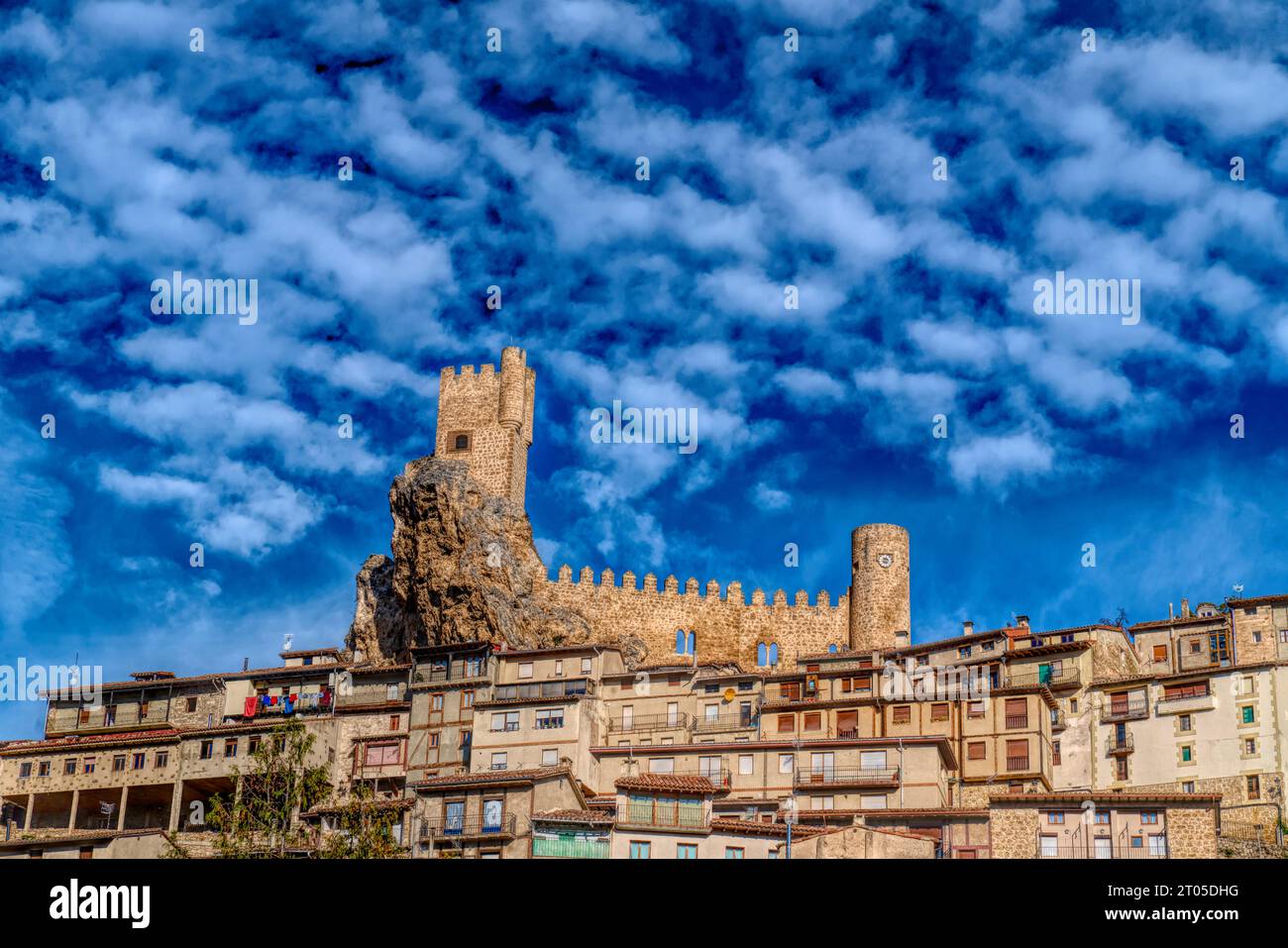 Frias castle Spain in colourful hdr the most beautiful Spanish village ...