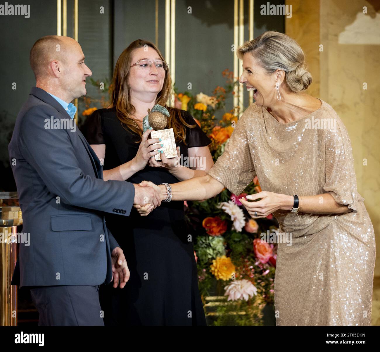 THE HAGUE - Queen Maxima during the presentation of the Apples of ...