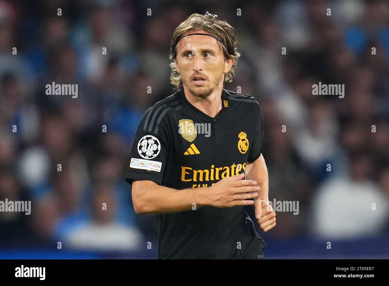 Napoli, Italy. 03rd Oct, 2023. Luka Modric of Real Madrid during the ...