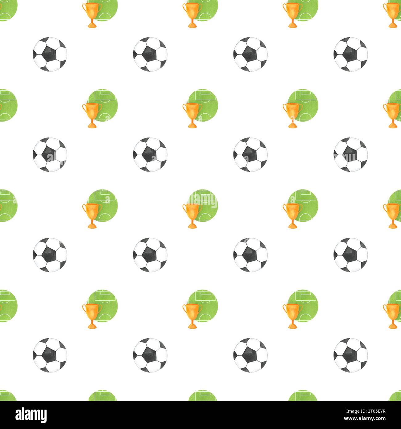 pattern with football theme, football ball, football game hand drawn in ...