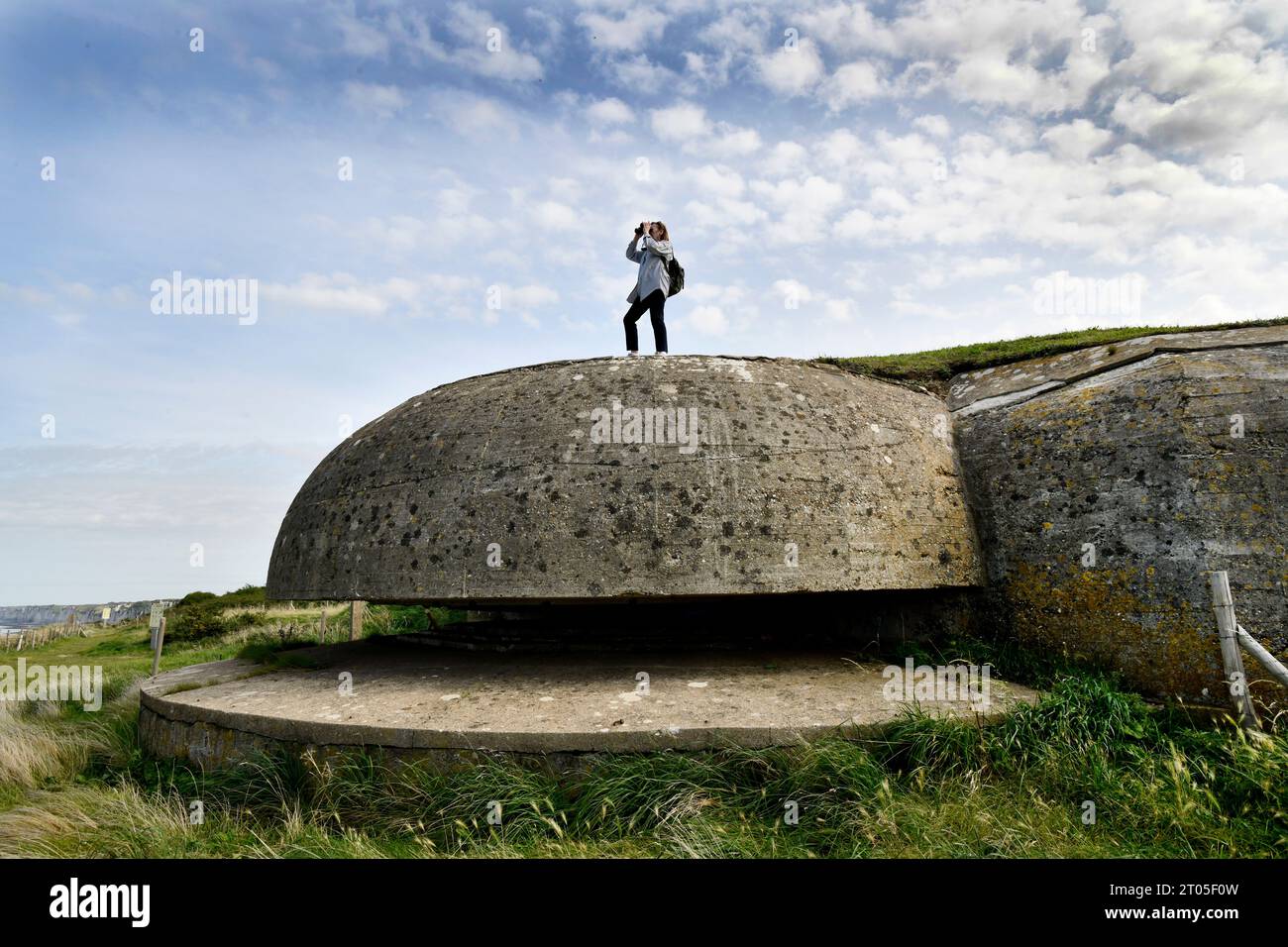The remains of the German World War Two Mammut radar bunker at Cap ...
