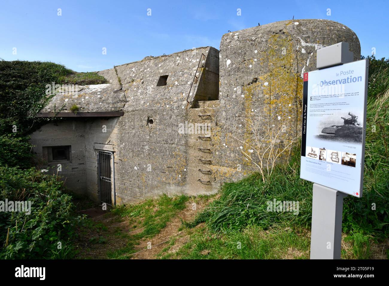 The remains of the German World War Two Mammut radar bunker at Cap ...