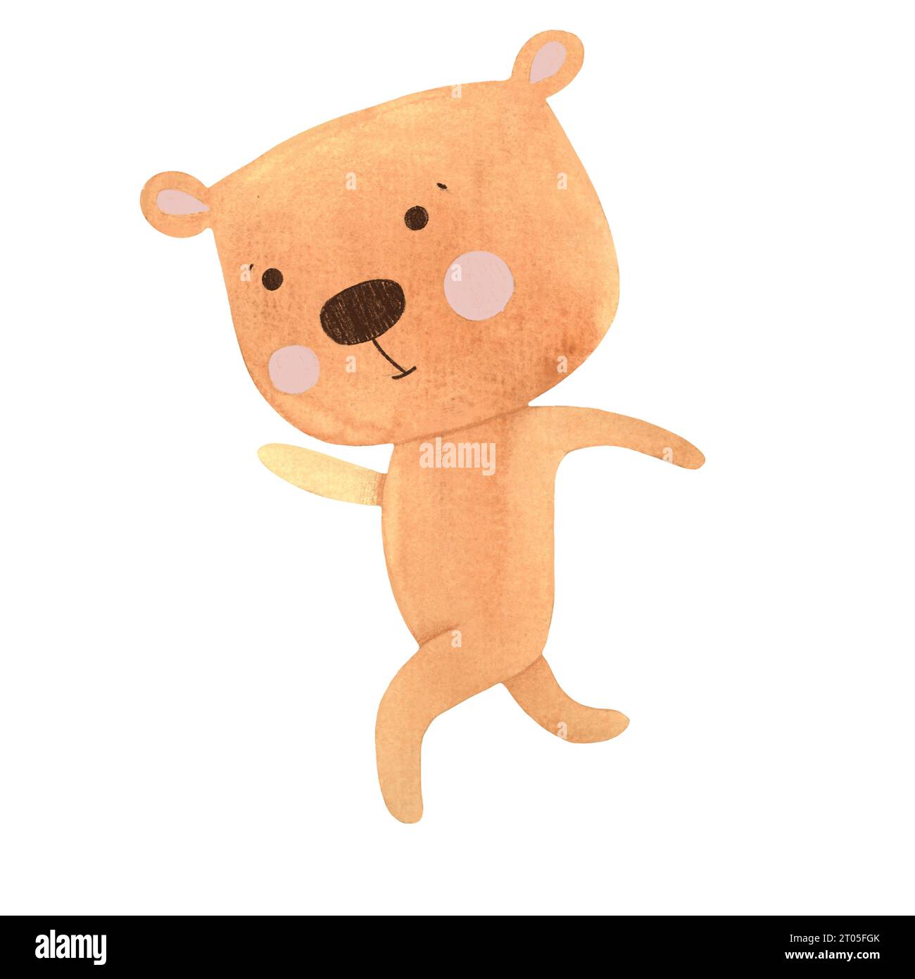 cute teddy bears, watercolor painted animals, simple teddy bears doing ...