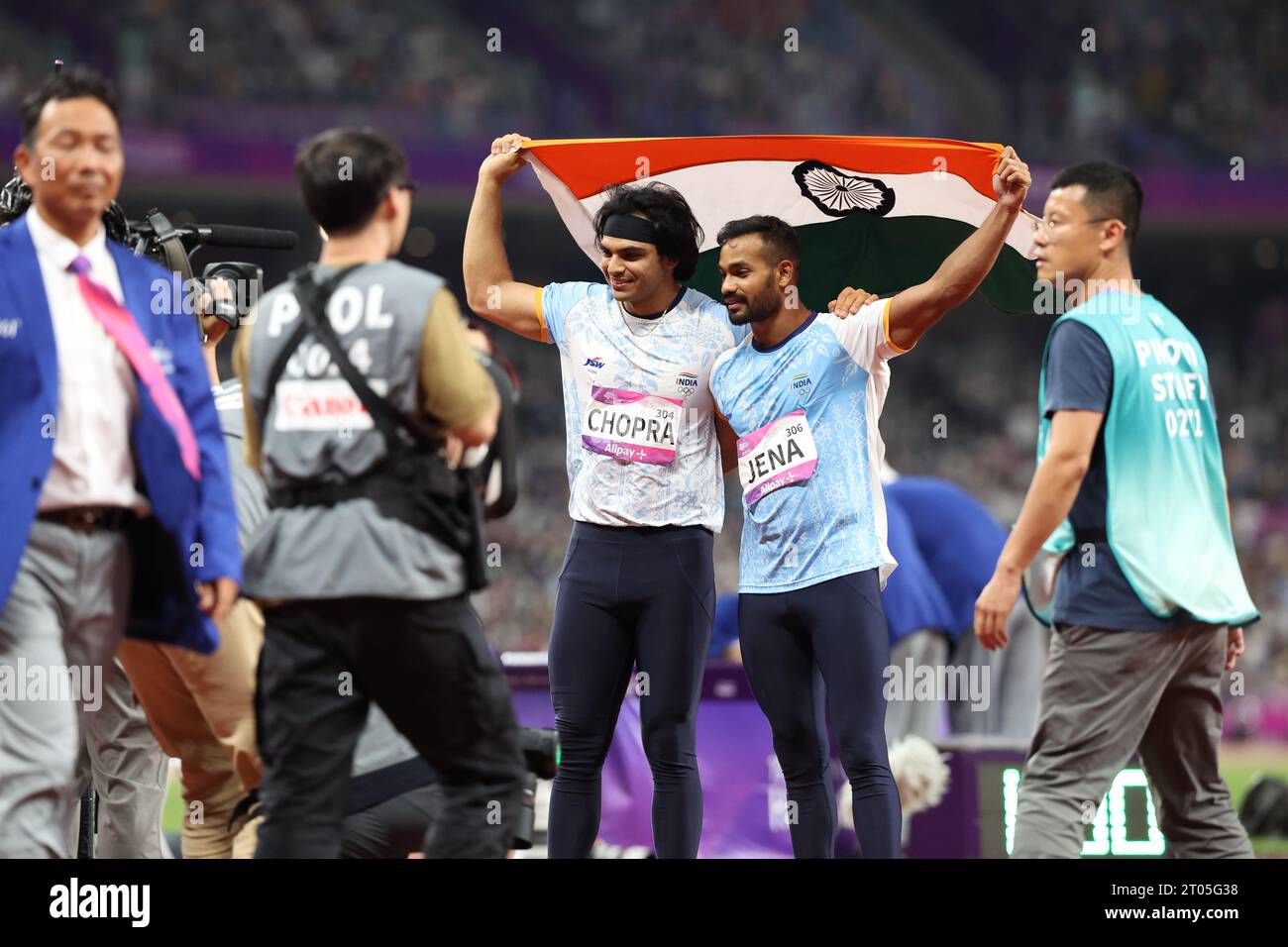Hangzhou, China. 04th Oct, 2023. Hangzhou, Zhejiang, China: Asian Games, INDIA Secured GOLD ...
