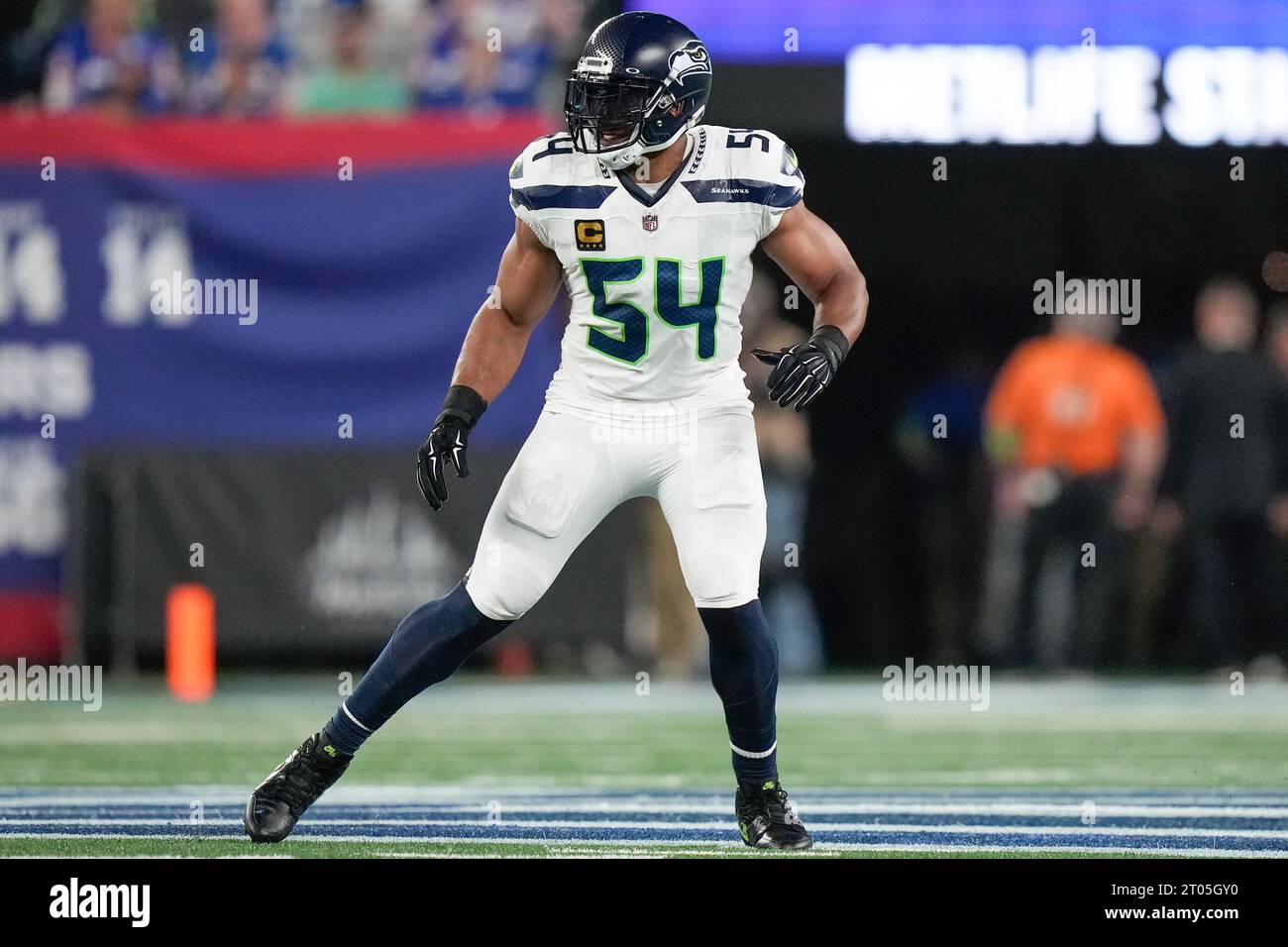 Seattle Seahawks linebacker Bobby Wagner (54) plays during an NFL ...
