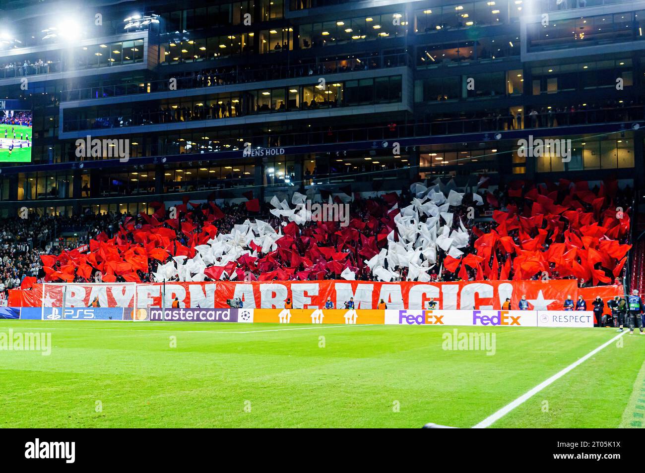 Choreografie Fans/Ultras FC Bayern Muenchen DEN, FC Kopenhagen vs. FC ...