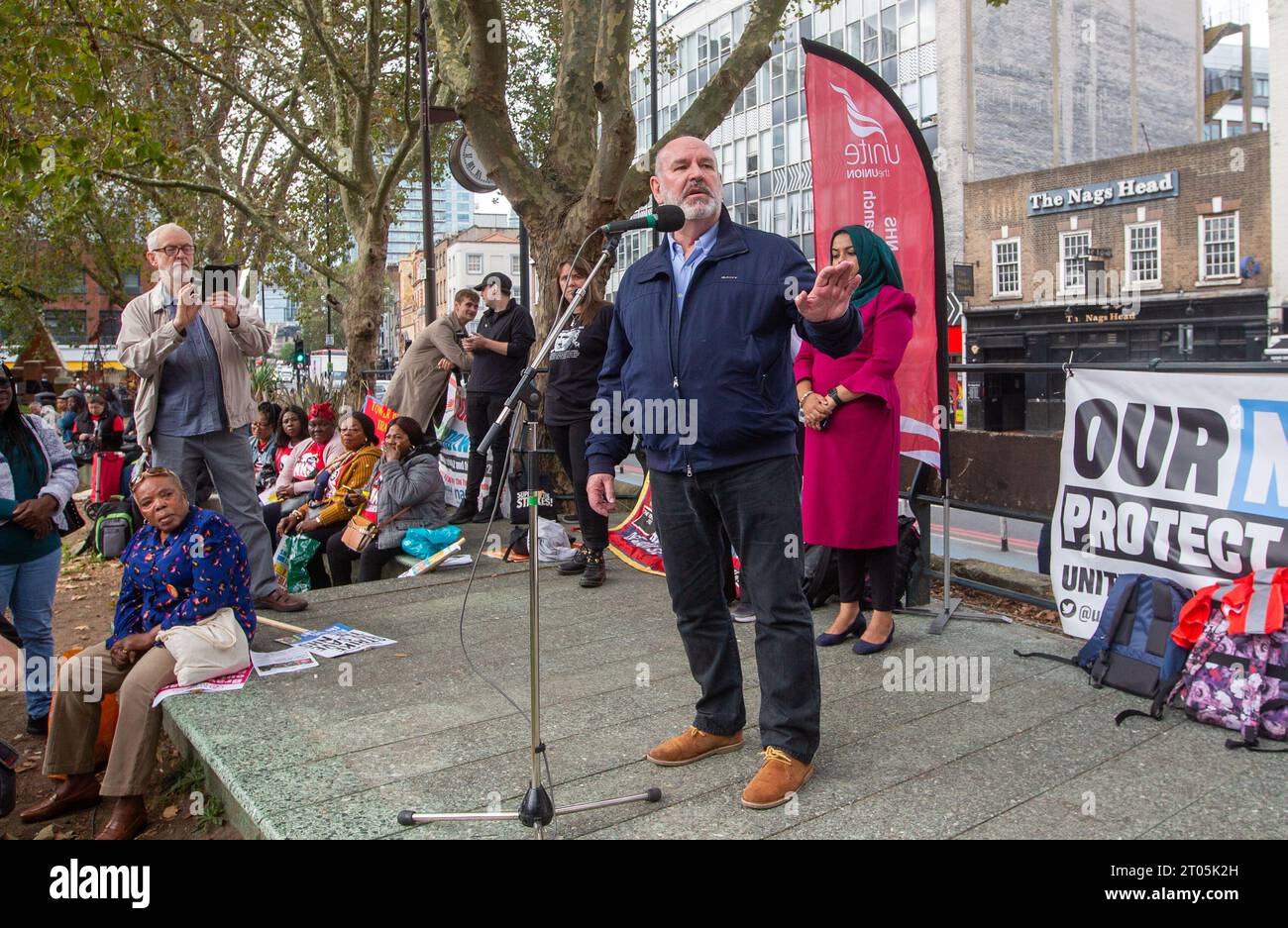 London, England, UK. 4th Oct, 2023. ASLEF General Secretary MICK WHELAN ...