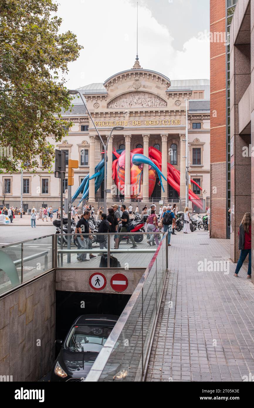 Barcelona, Spain. 2023.10.02. "El Cor Secret" by Jaume Plensa at the ...