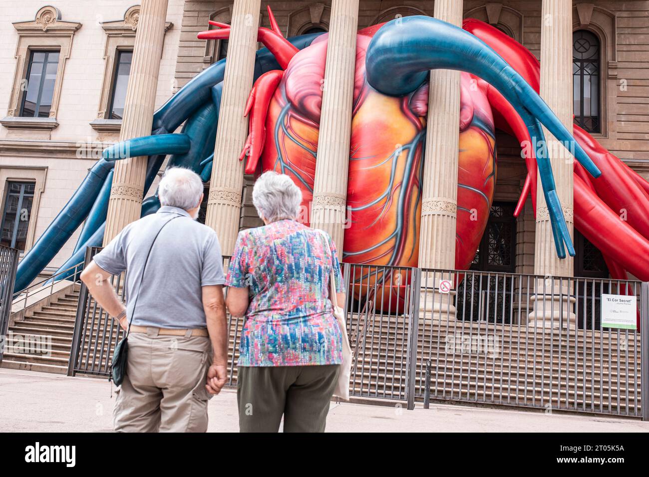 Barcelona, Spain. 2023.10.02. "El Cor Secret" by Jaume Plensa at the ...