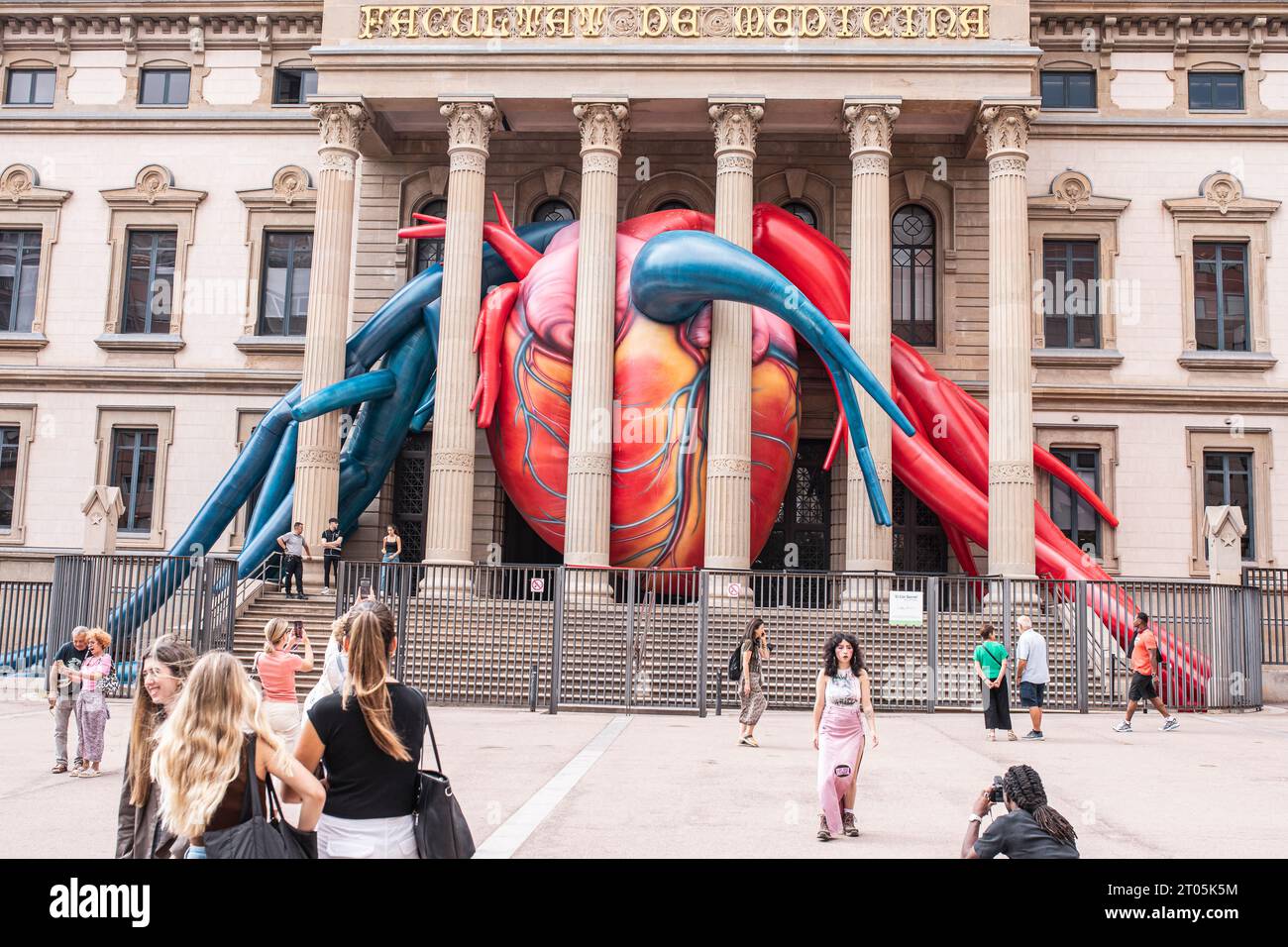 Barcelona, Spain. 2023.10.02. "El Cor Secret" by Jaume Plensa at the ...