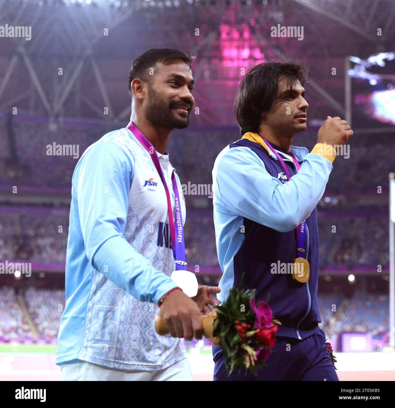 Hangzhou, China. 04th Oct, 2023. Hangzhou, Zhejiang, China: Asian Games, INDIA Secured GOLD ...