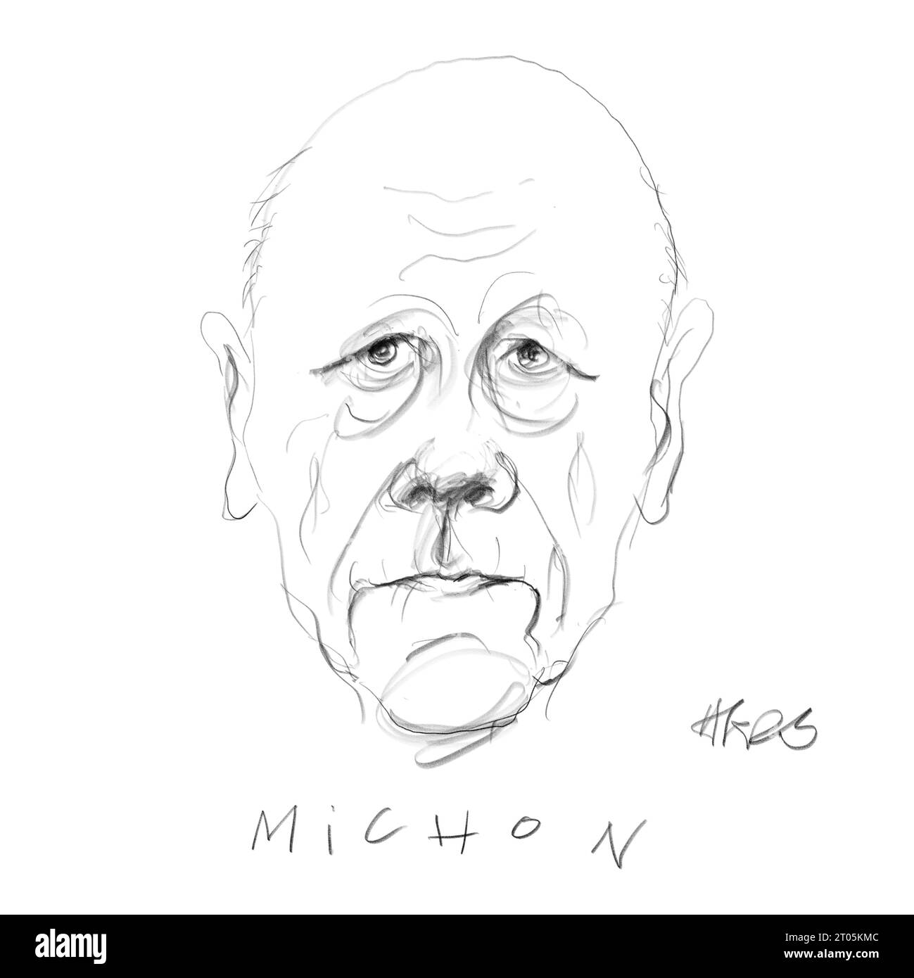 Portrait of the Author Pierre Michon Stock Photo - Alamy