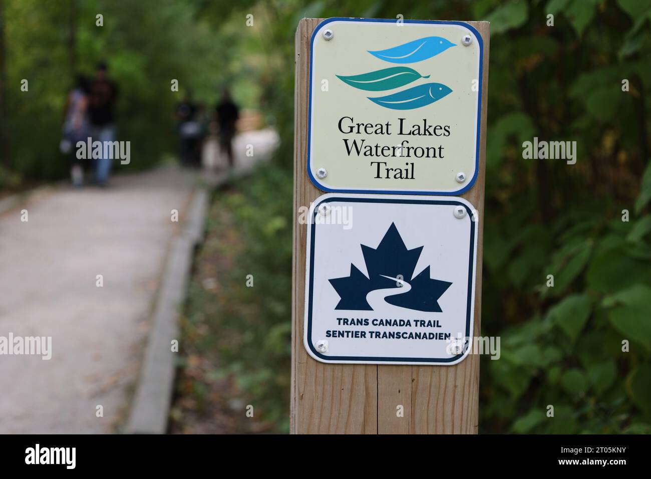 Hiking trails and wayfinding markers beside walking, hiking, jogging ...