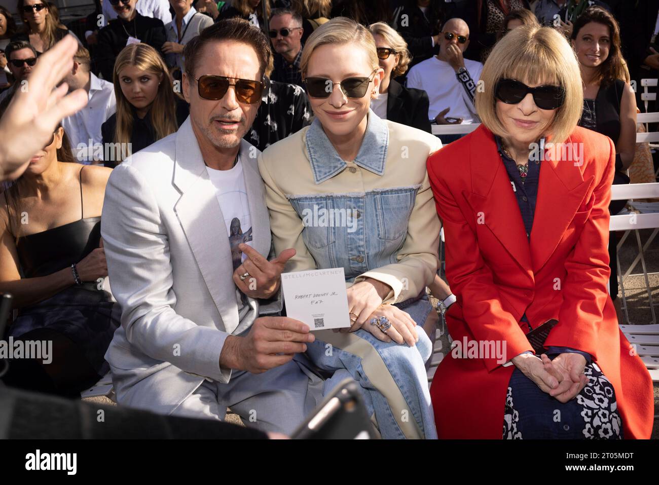Robert Downey Jr., from left, Cate Blanchett and Anna Wintour attend ...