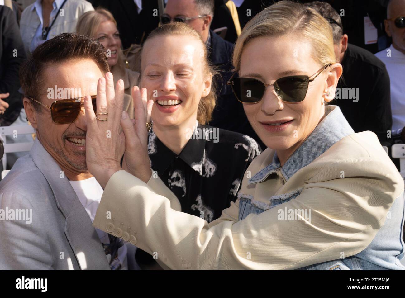 Robert Downey Jr., Julia Milner, and Cate Blanchett attend the Stella ...