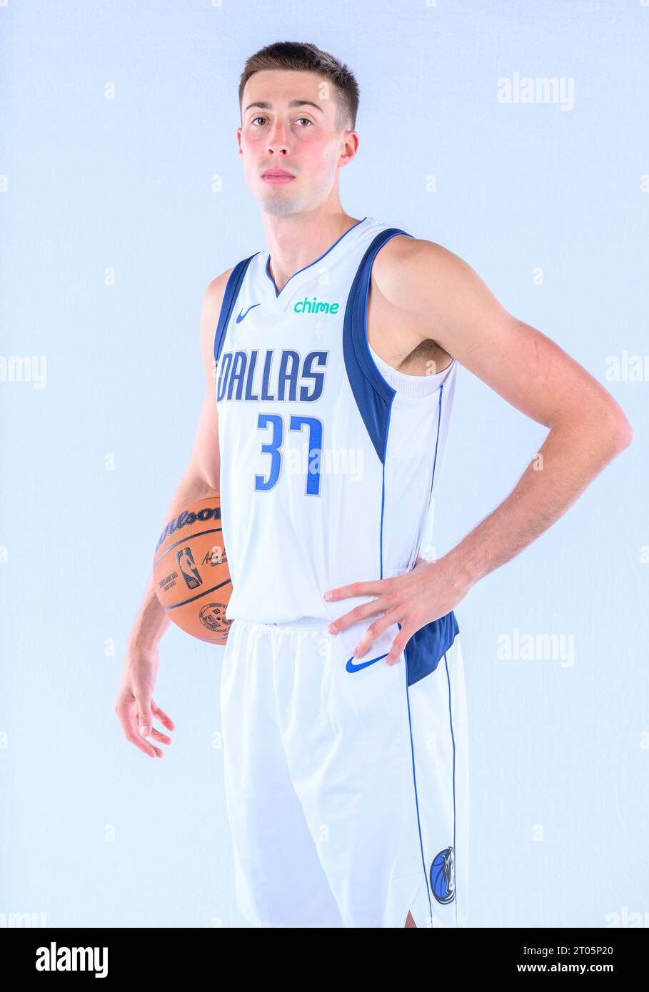 Sept 29, 2023: Dallas Mavericks guard Joe Wieskamp #37 poses during the ...