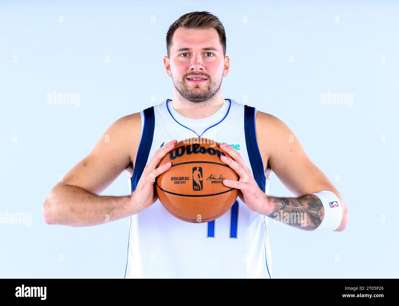 Sept 29, 2023: Dallas Mavericks guard Luka Doncic #77 poses during the ...