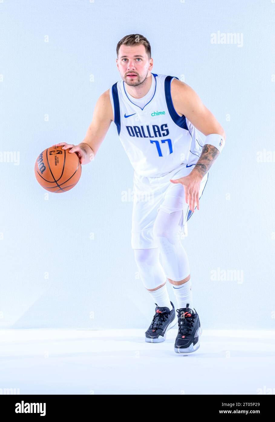 Sept 29, 2023: Dallas Mavericks guard Luka Doncic #77 poses during the ...
