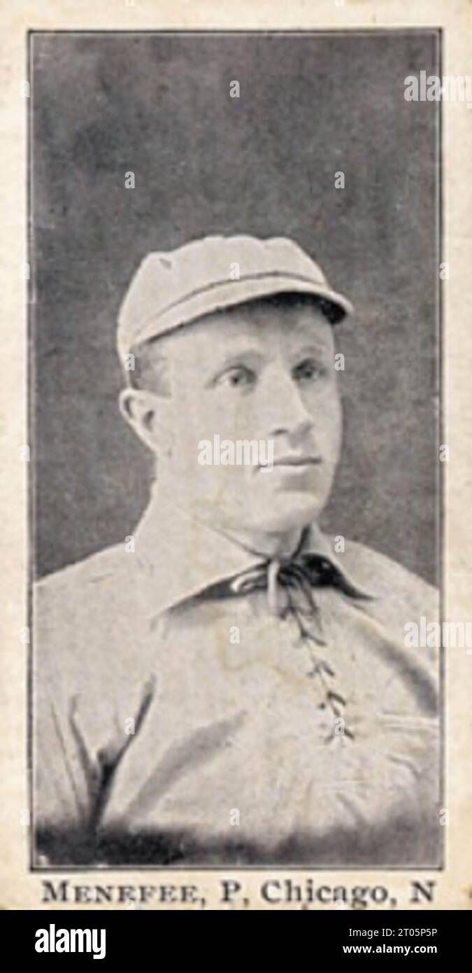 1903 Jock Menefee baseball card Stock Photo - Alamy
