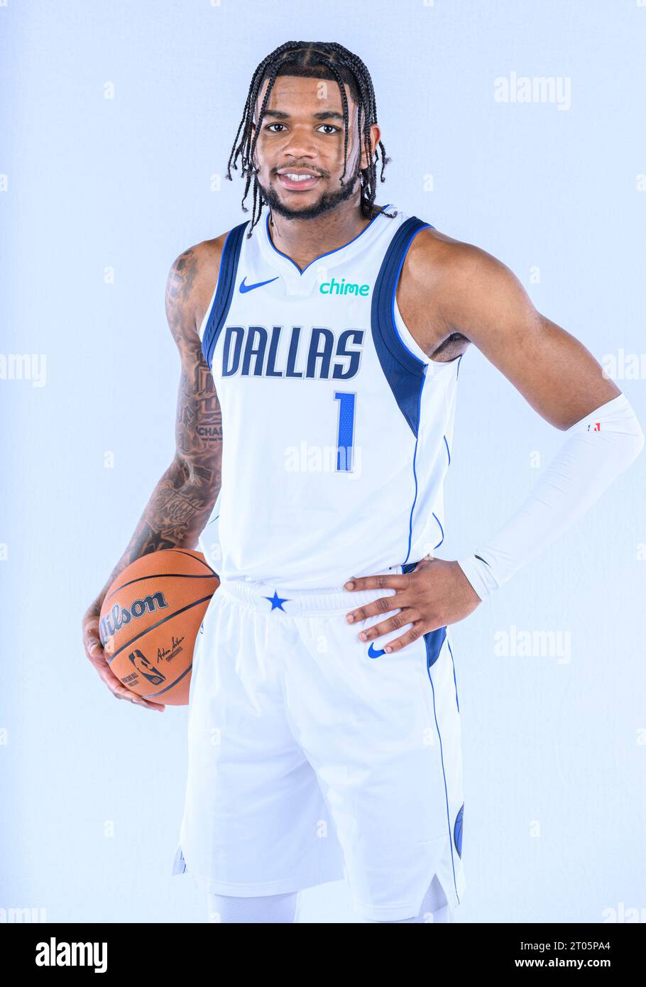 Sept 29, 2023: Dallas Mavericks guard Jaden Hardy #1 poses during the ...