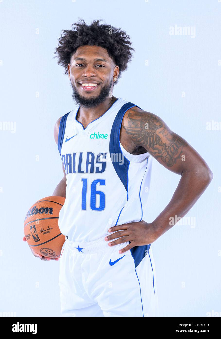 Sept 29, 2023: Dallas Mavericks guard Jordan Walker #16 poses during ...