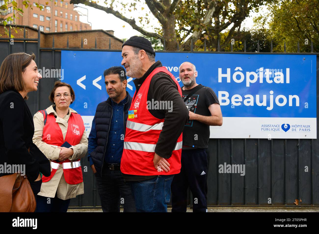 Paris, France. 04th Oct, 2023. Demonstration organized by the CGT in ...
