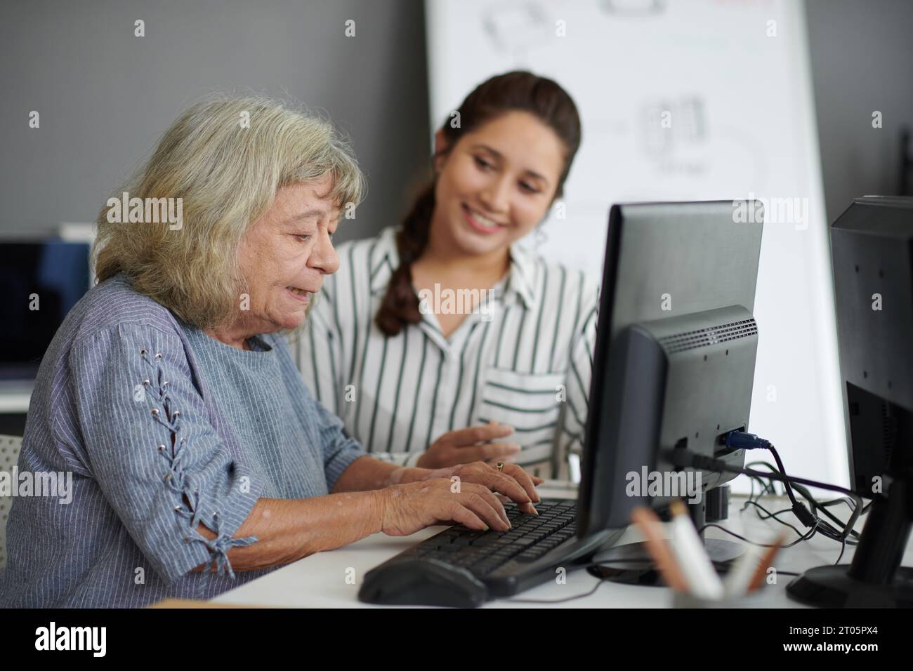 Lesson school teacher control hi-res stock photography and images - Alamy