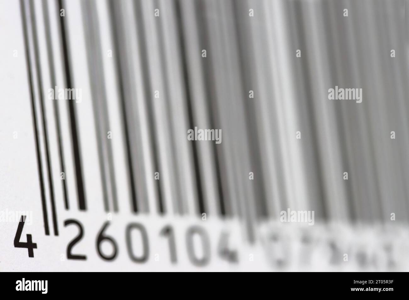 Barcode On A Package Stock Photo - Alamy