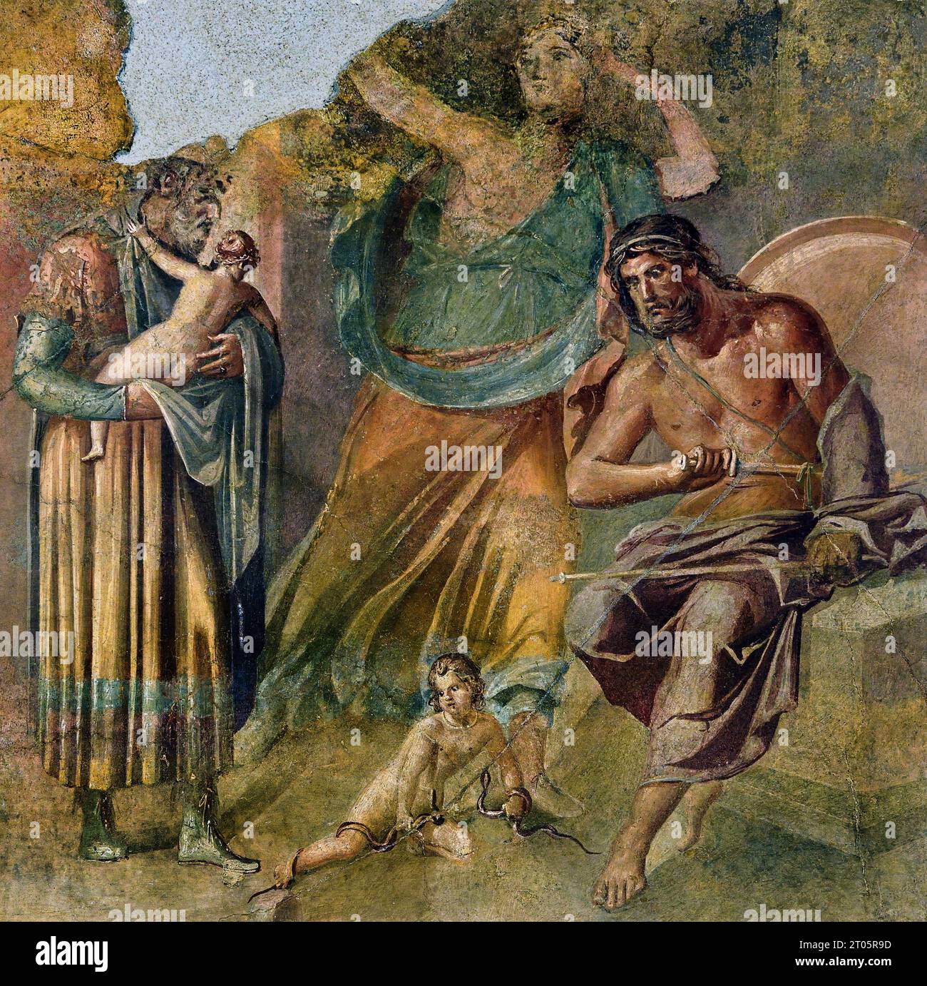 Hercules strangles the snakes hi-res stock photography and images - Alamy