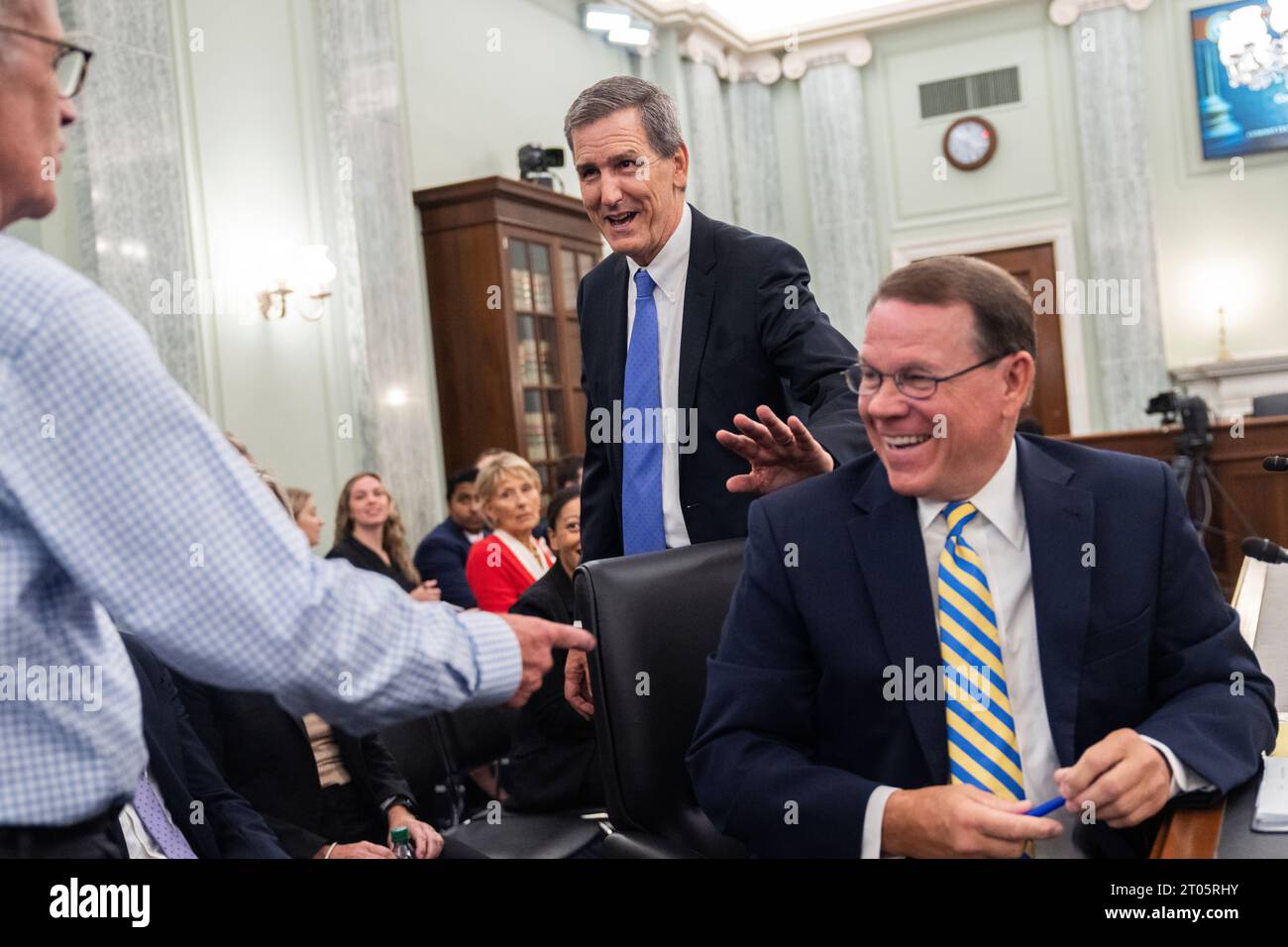 UNITED STATES - OCTOBER 4: Michael Whitaker, center, nominee to be ...