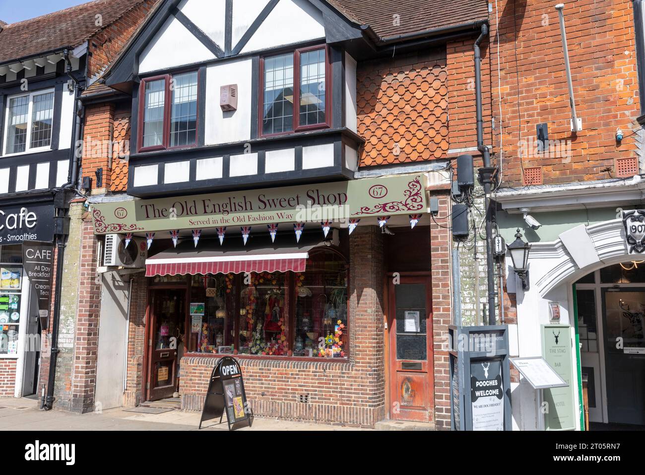 English sweet shop in Lyndhurst town centre, New Forest, Hampshire ...
