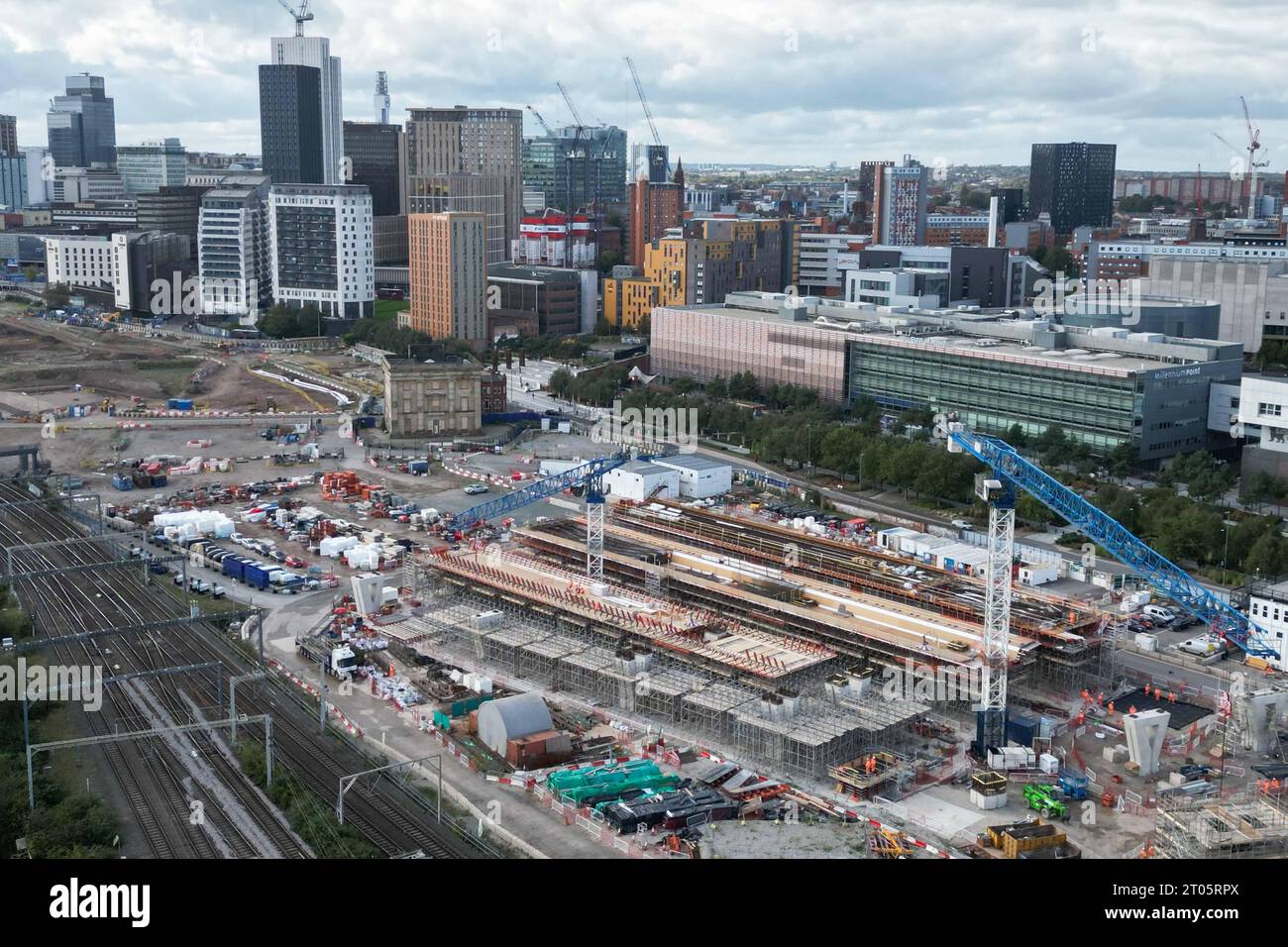 The construction site for the HS2 project at Curzon Street in ...