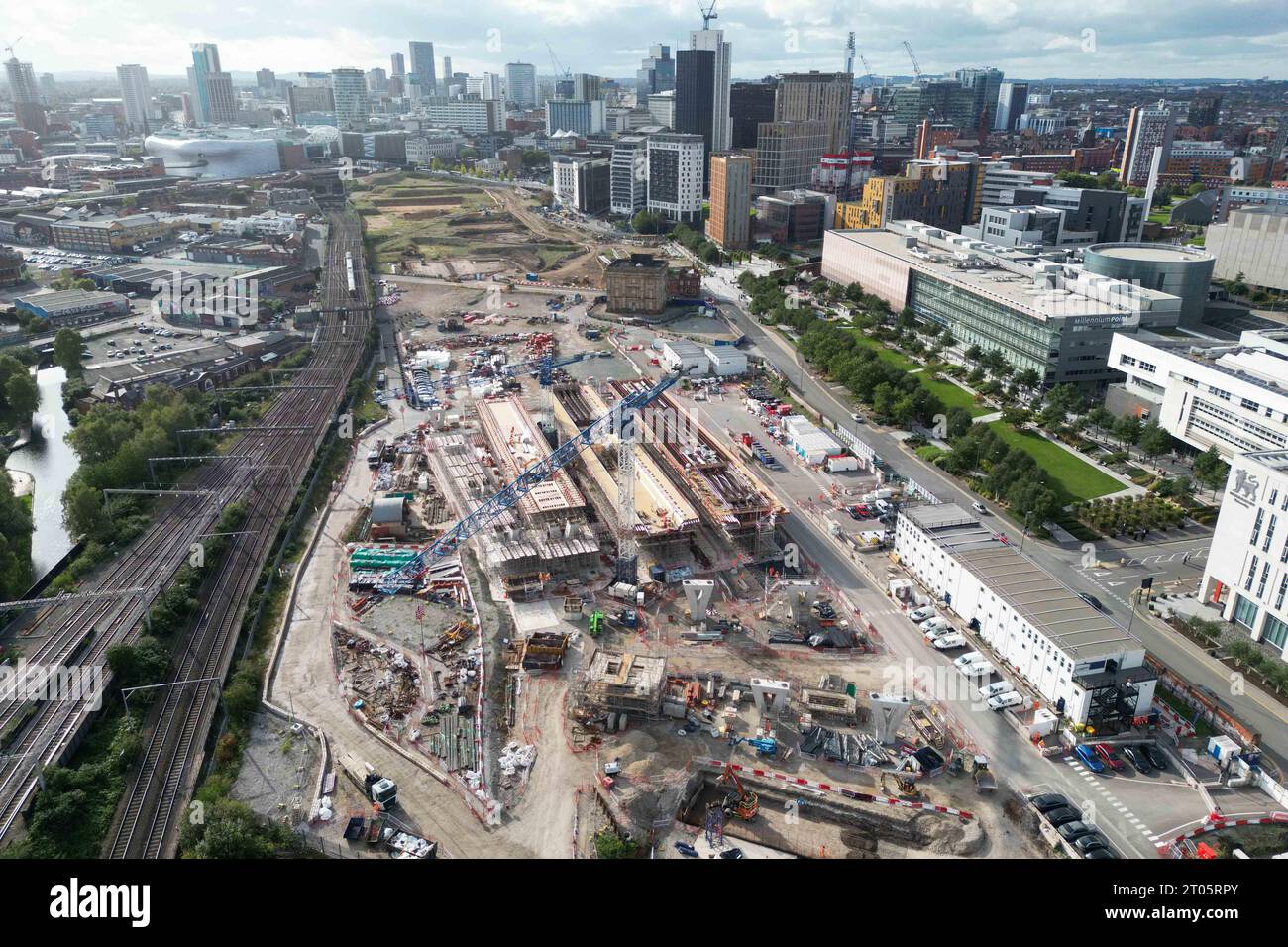 The construction site for the HS2 project at Curzon Street in ...