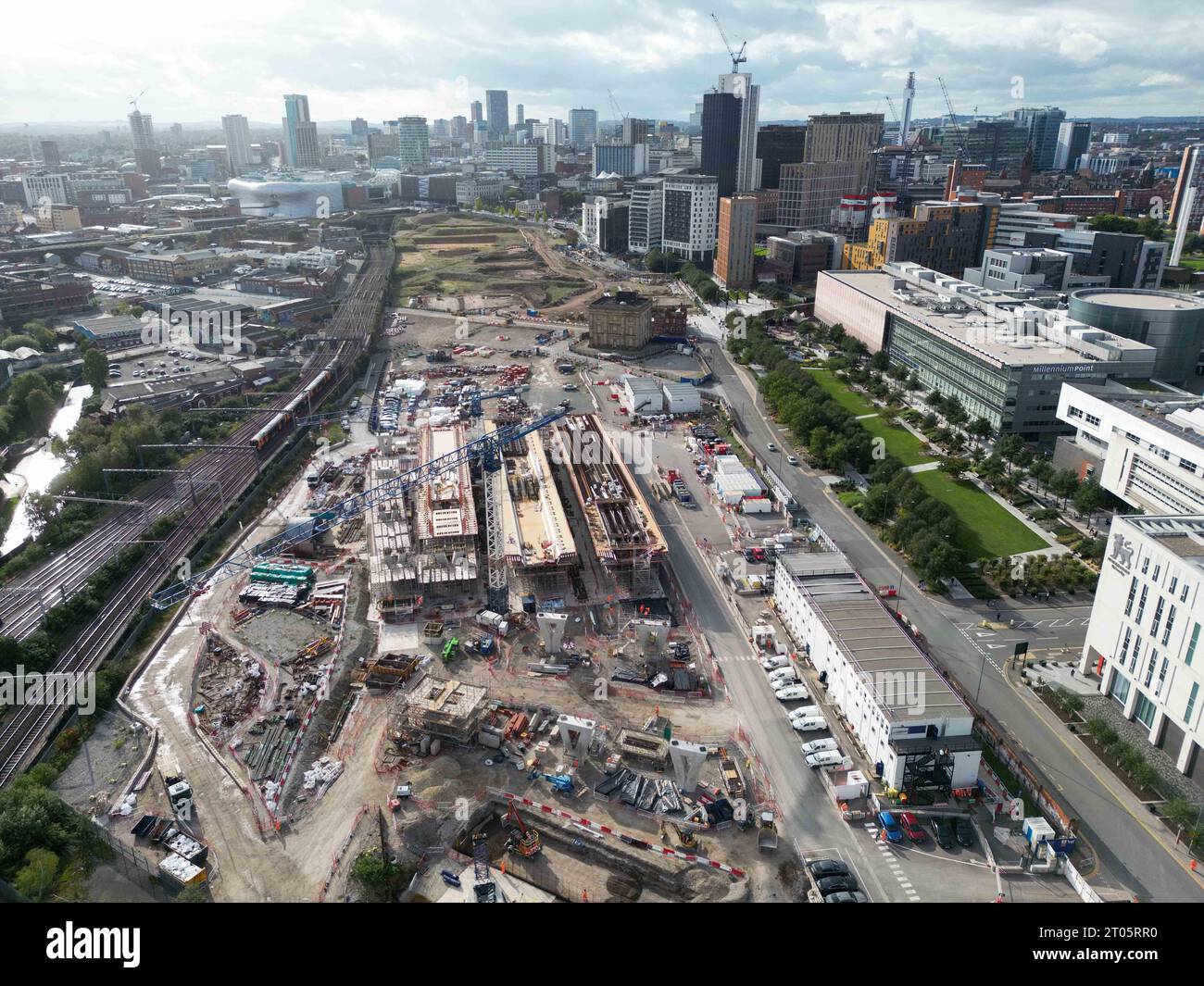 The construction site for the HS2 project at Curzon Street in ...