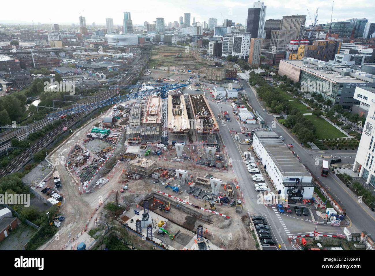 The construction site for the HS2 project at Curzon Street in ...