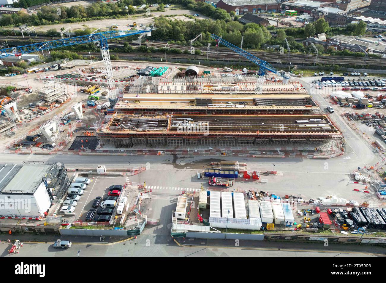The construction site for the HS2 project at Curzon Street in ...