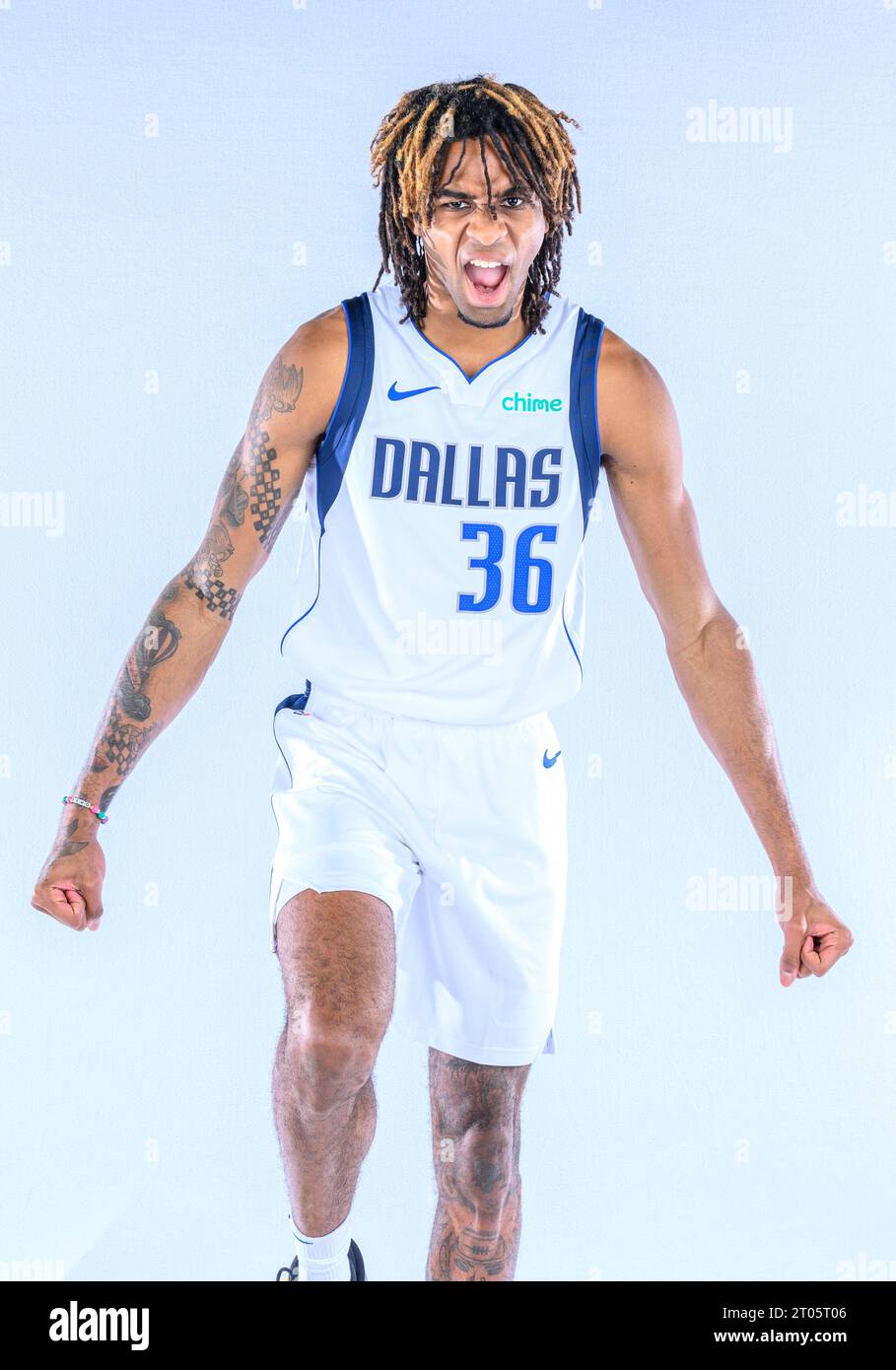 Sept 29, 2023: Dallas Mavericks forward Greg Brown III poses during the ...