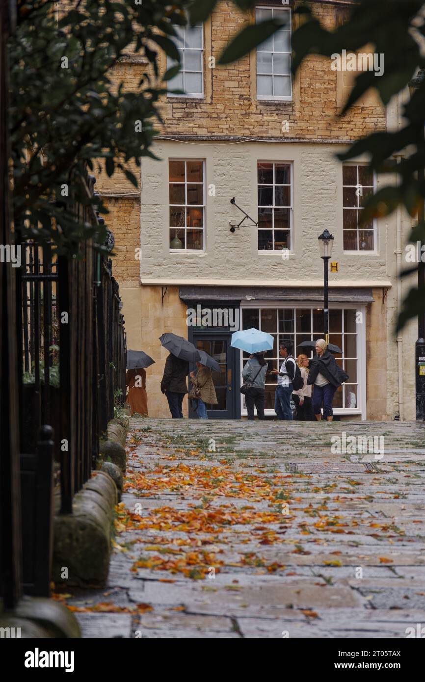 October Rain In Bath Stock Photo - Alamy