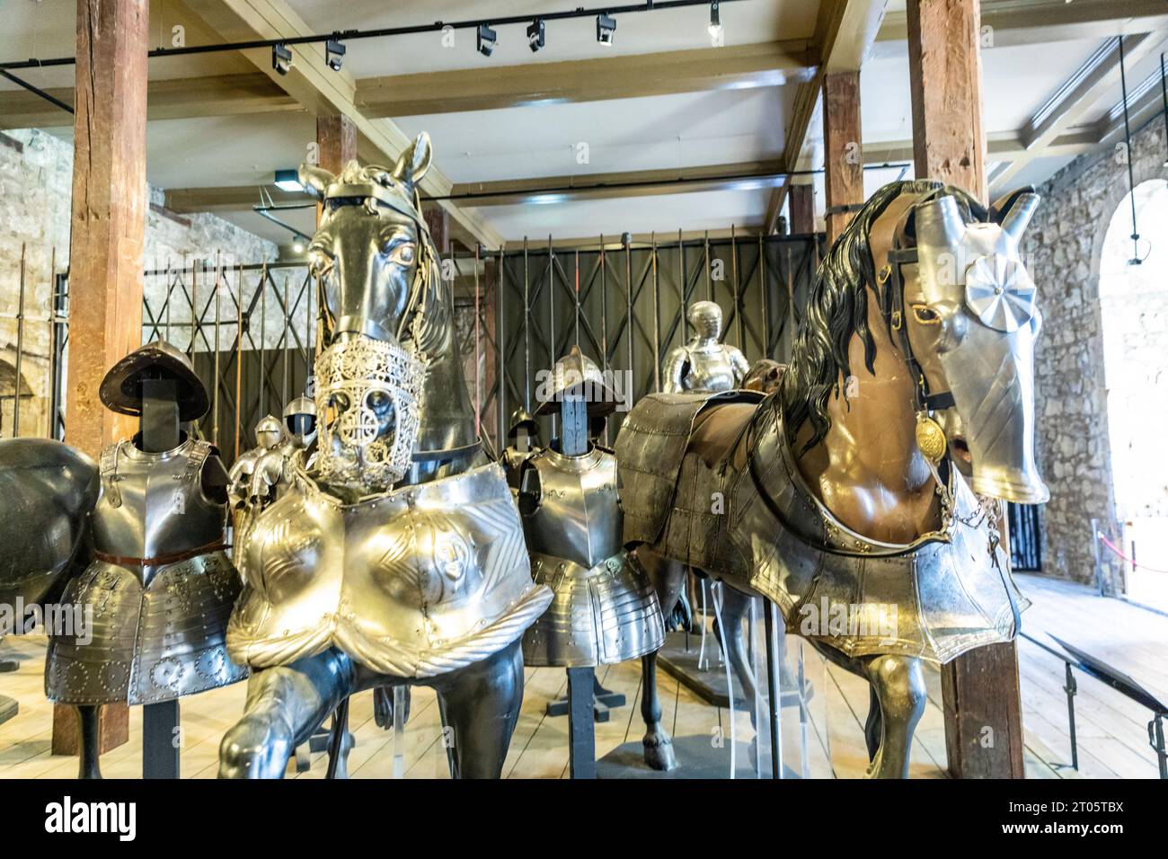 Tower of London White Tower museum, Royal Armouries display of ...