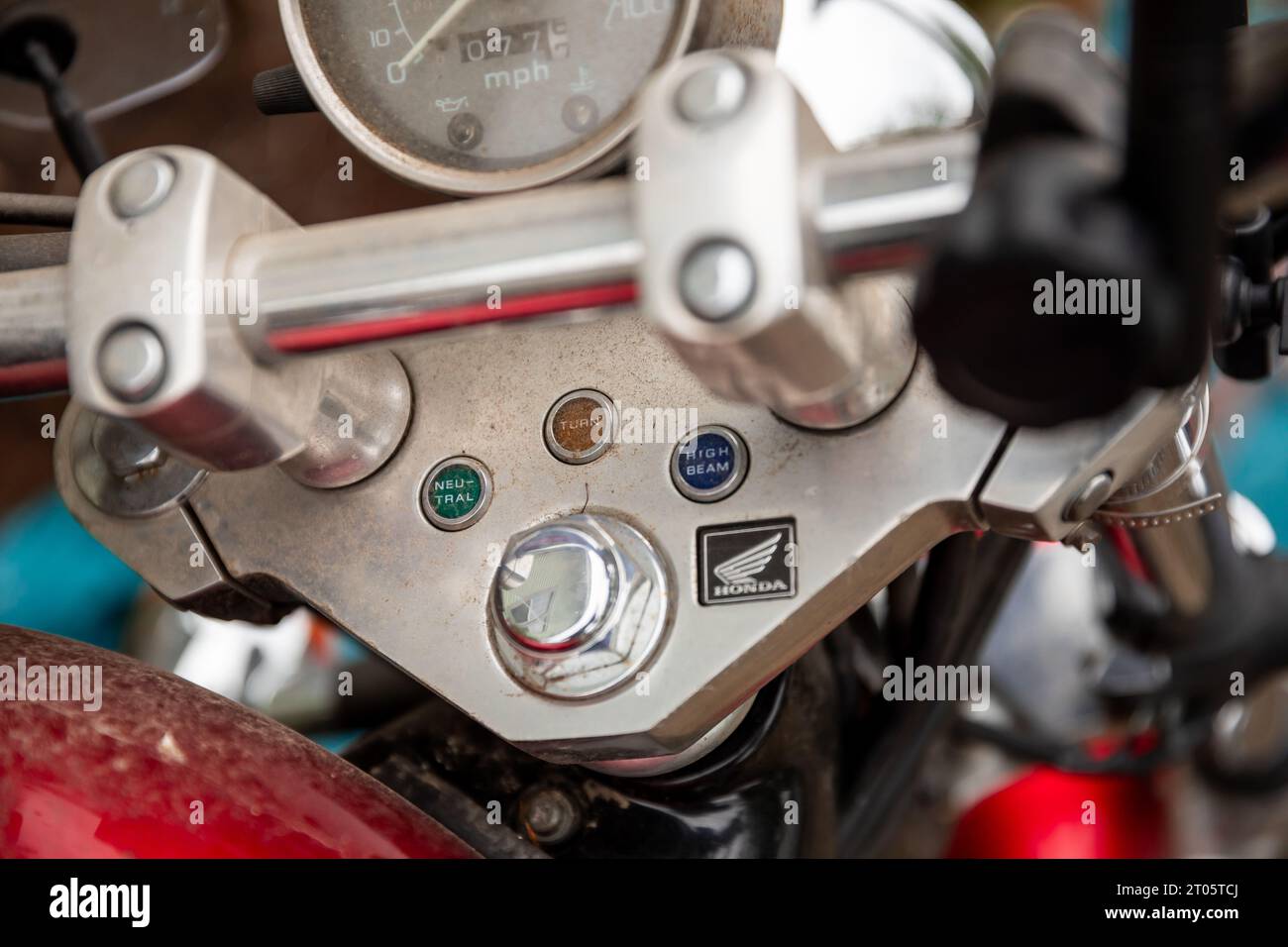 Honda Shadow Vintage Motorcycle Editorial in Oregon Stock Photo - Alamy
