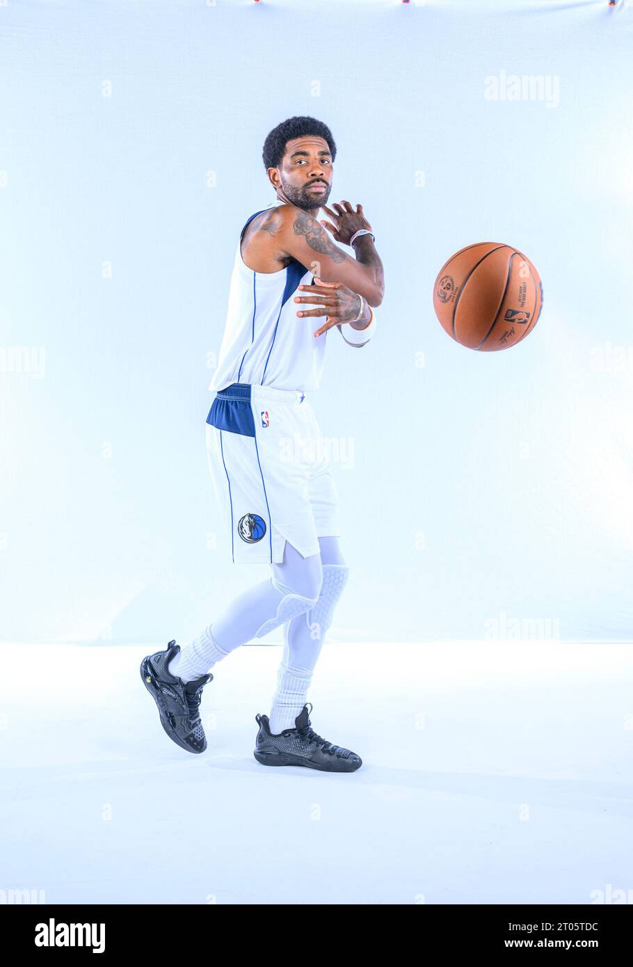 Sept 29, 2023: Dallas Mavericks guard Kyrie Irving #11 poses during the ...