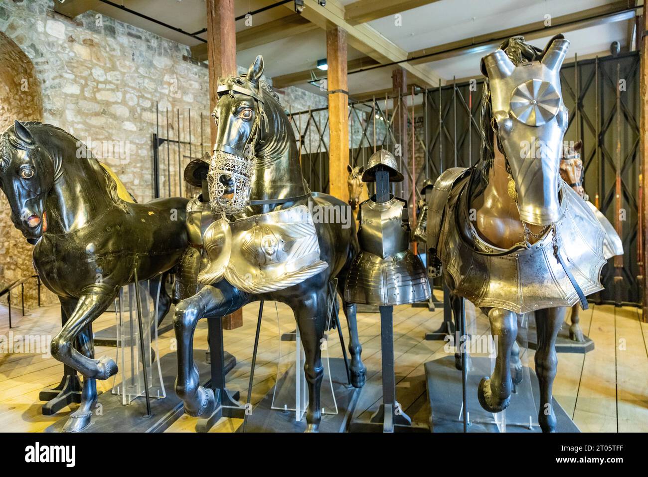 Tower of London White Tower museum, Royal Armouries display of ...