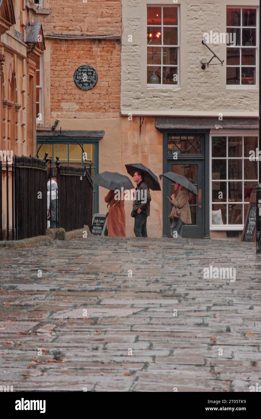 October Rain In Bath Stock Photo - Alamy