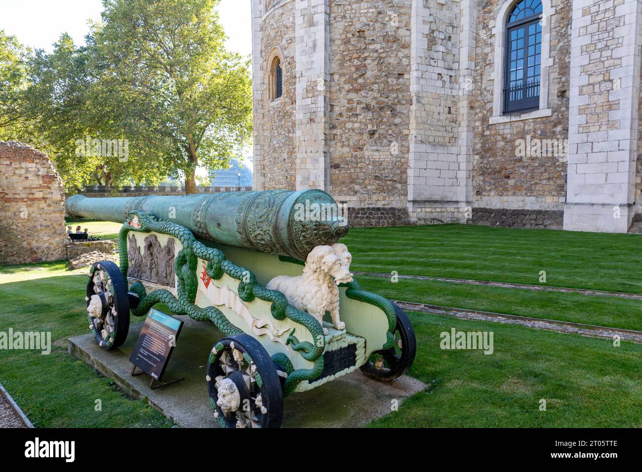 Tower of London Bronze 24 pound cannon commissioned by the Order of St ...